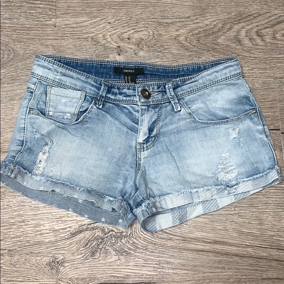 Forever 21 | Shorts | Forever 2 Usa Jean Shorts | Poshmark